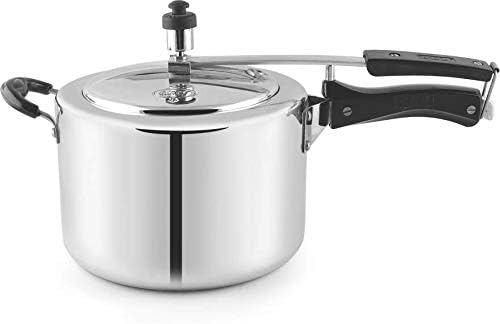 PNB Kitchenmate Chef Aluminium Pressure Cooker, 5 litres, Silver ...