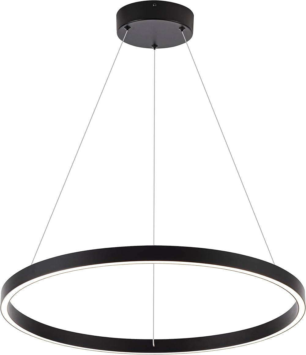 Modern Led Chandelier, 1 Ring Contemporary Led Chandelier Circular ...