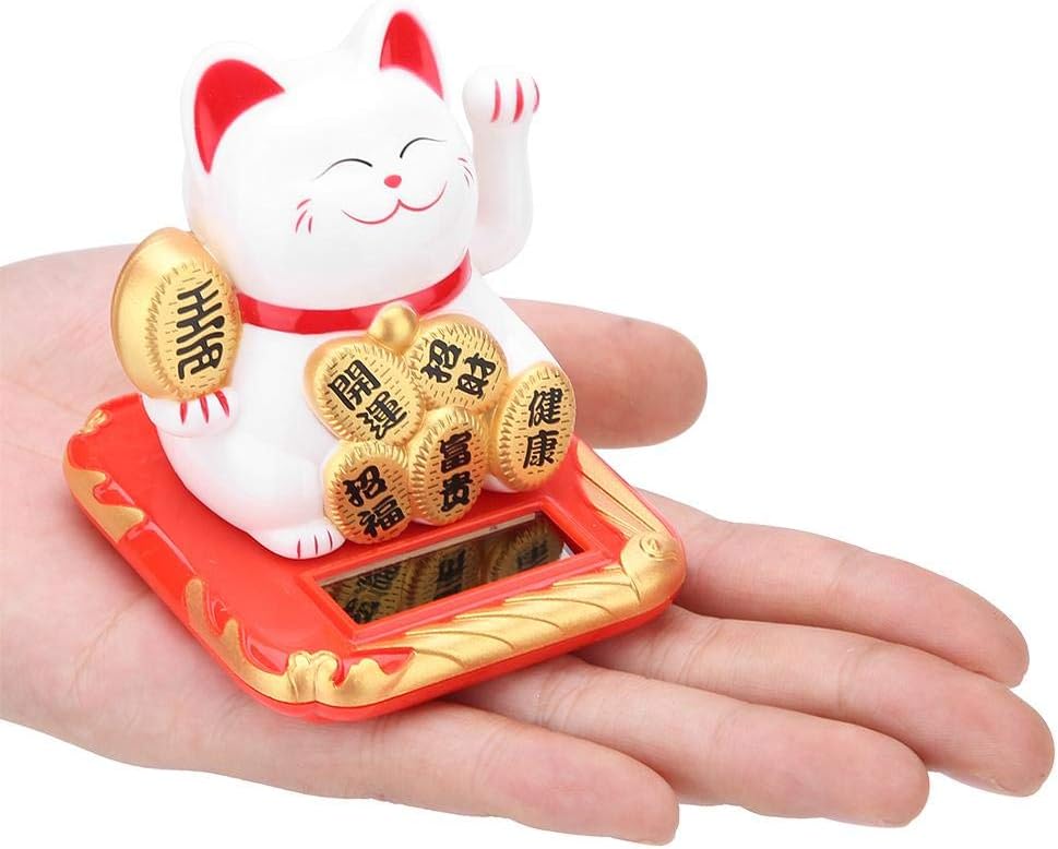 Cat Ornaments – Mini Fortune Cat Solar Powered Welcoming Waving Arm Cat ...
