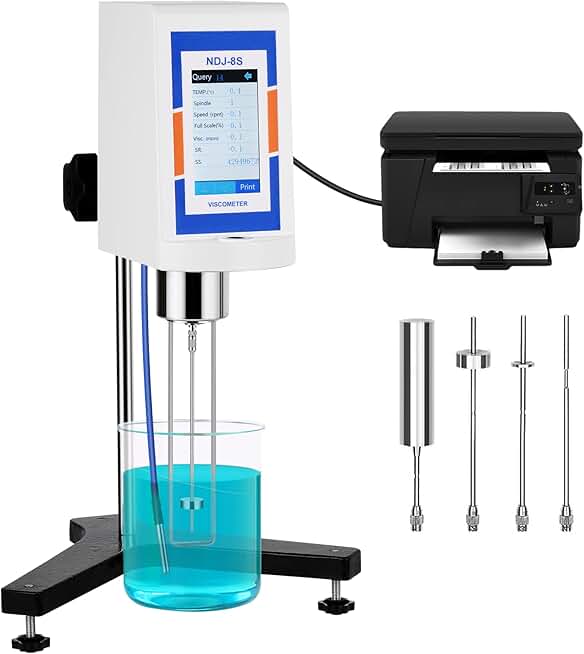 Digital Rotary Viscometer 10-2,000,000mPa.S Lab Viscometer with Data ...