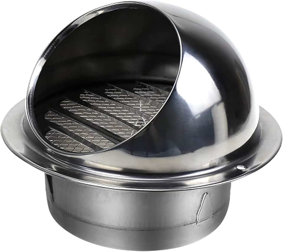 Chimney Cap, 304 Stainless Steel Chimney Cowl Ventilation Drain Cap ...