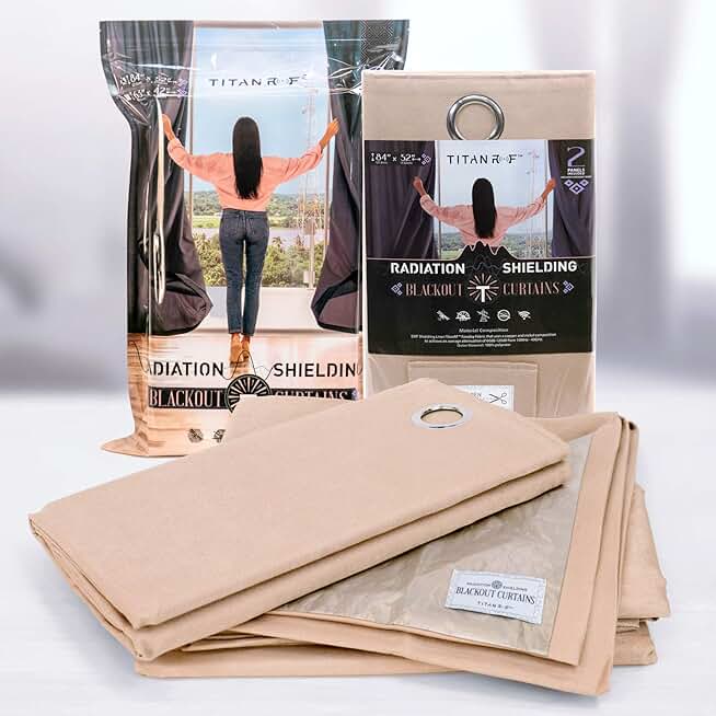 Mission Darkness TitanRF Radiation Shielding Blackout Curtains, Barrier ...