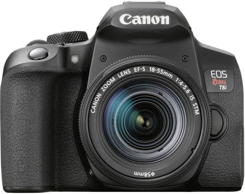 Canon EOS Rebel T8i DSLR Camera With EF-S 18-55mm f/4-5.6 IS STM Kit ...