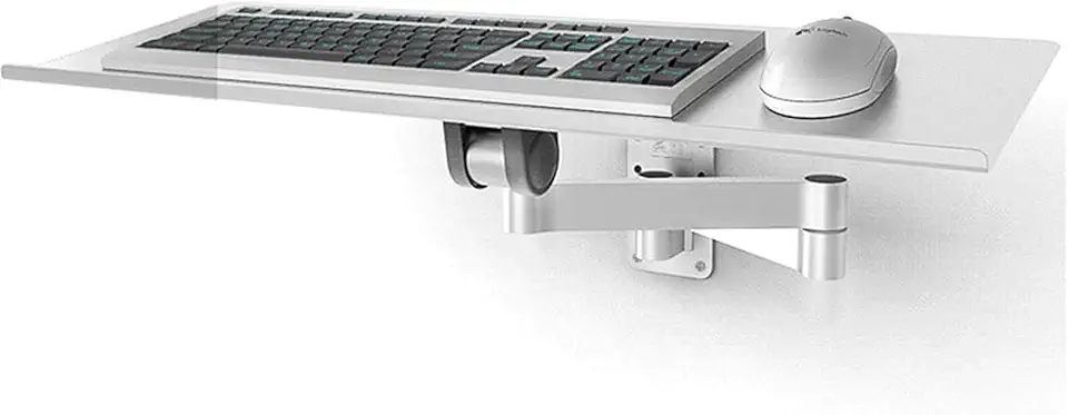 Wall-Mounted Keyboard Tray Adjustable Metal Aluminum Keyboard Tray ...