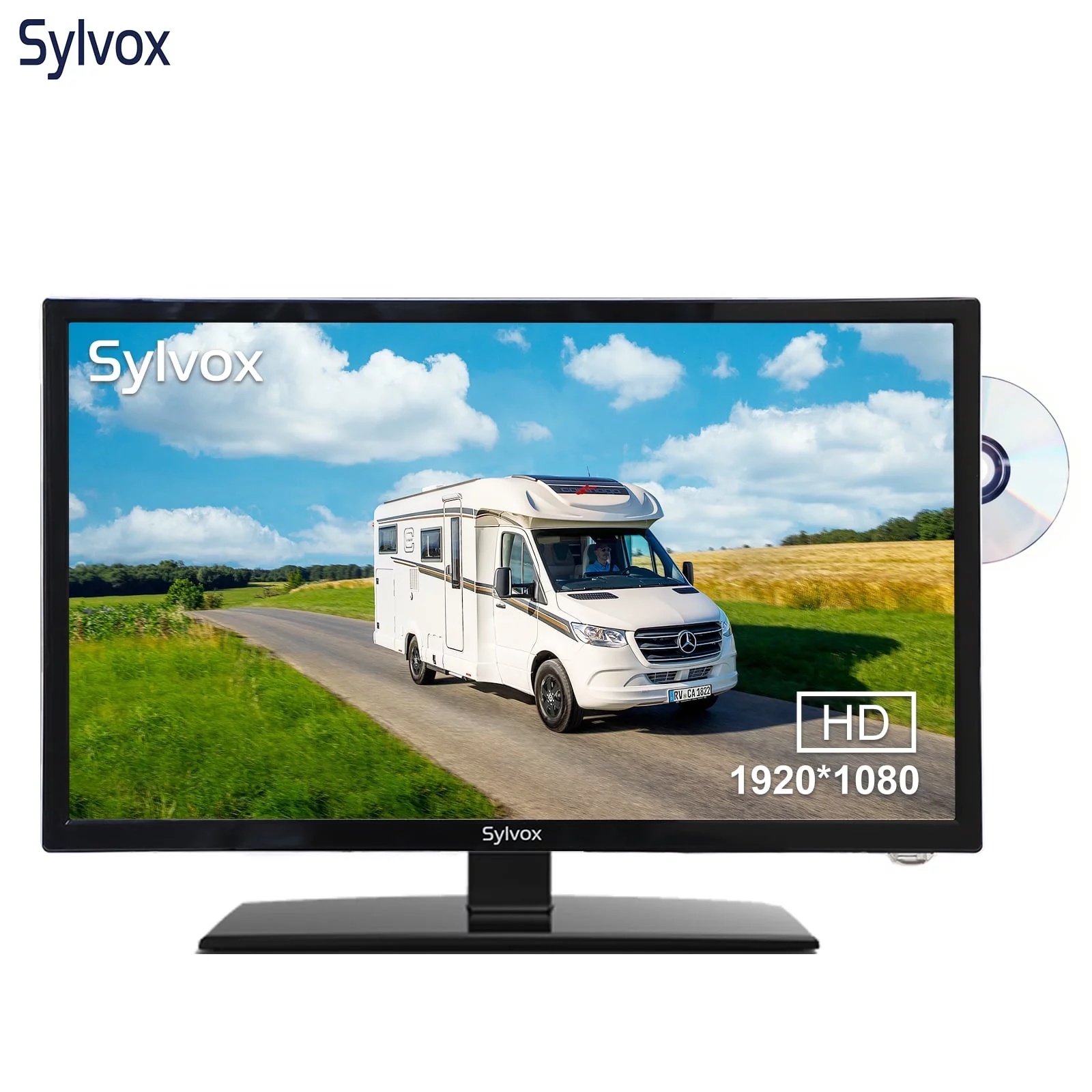 Sylvox 24 inch RV TV. 12 Volt TV with DVD Player. 1080P FHD Television ...