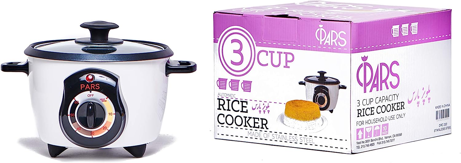 Pars Automatic Persian Rice Cooker – Tahdig Rice Maker Perfect Rice ...