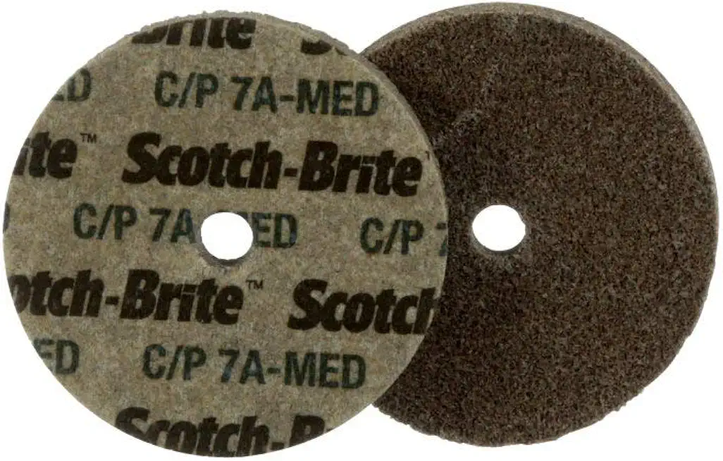 Scotch-Brite Cut and Polish Unitized Wheel - Medium Grit Aluminum Oxide ...