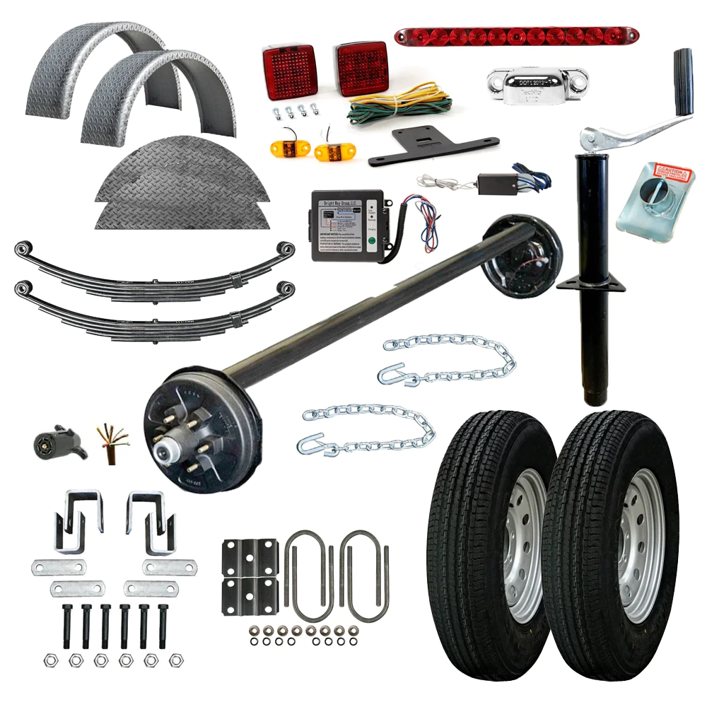 6000 lb Single Axle TK Trailer Parts Kit - 6k Capacity HD (Drop ...