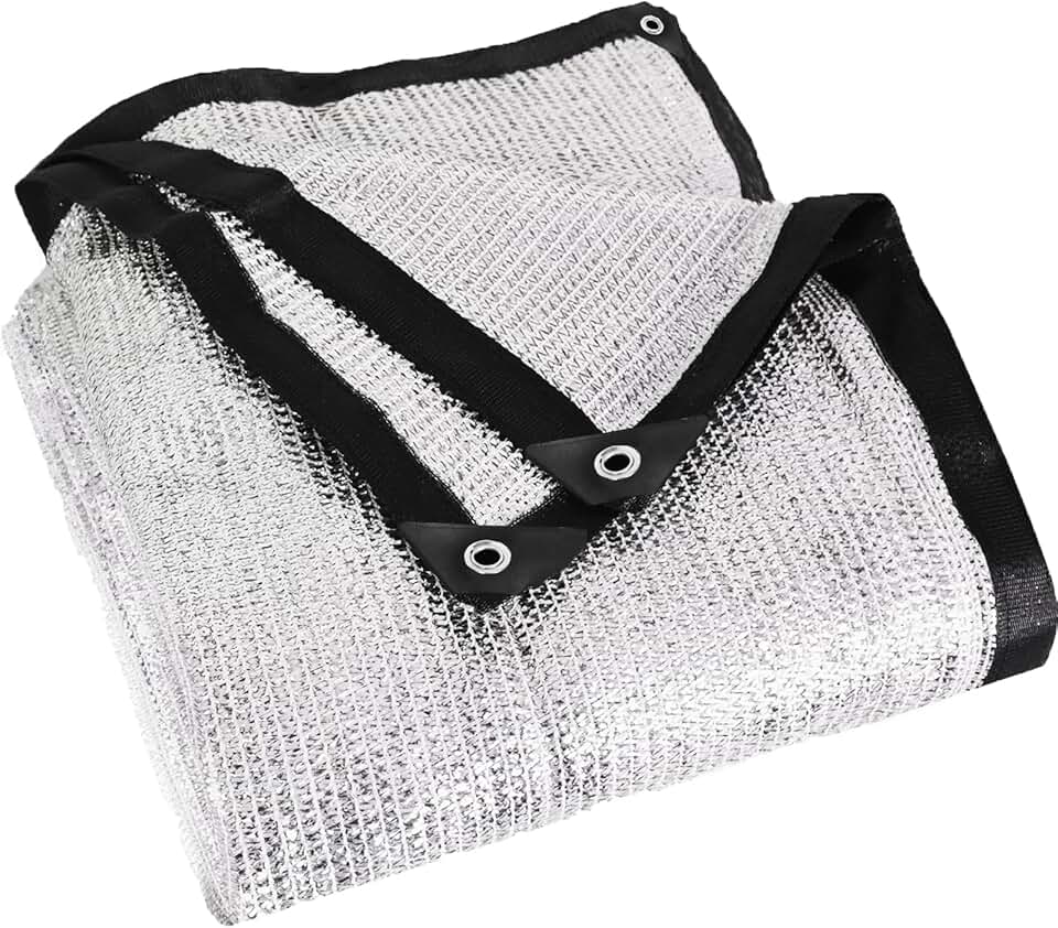 Aluminet 85% Heavy Duty Shade Cloth Mesh Sun Block Fabric Sun Reflect ...