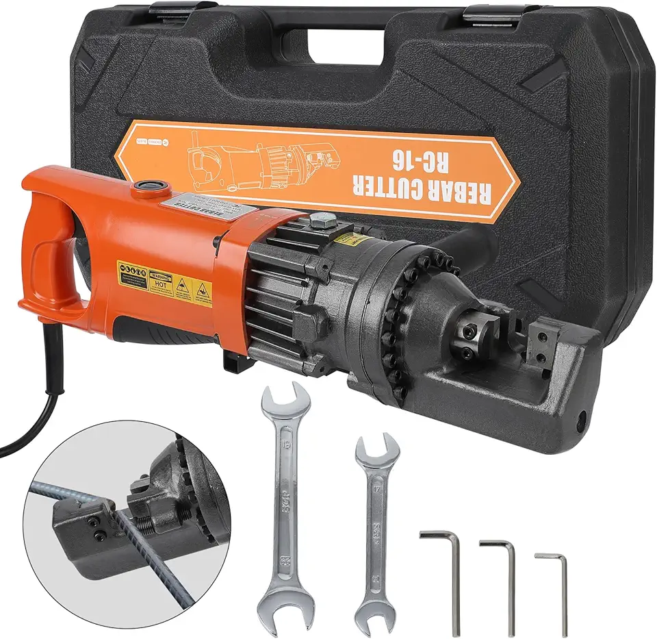 Electric Hydraulic Rebar Cutter Tool, 900W Cutting up to 5/8 Inch #5 4 ...