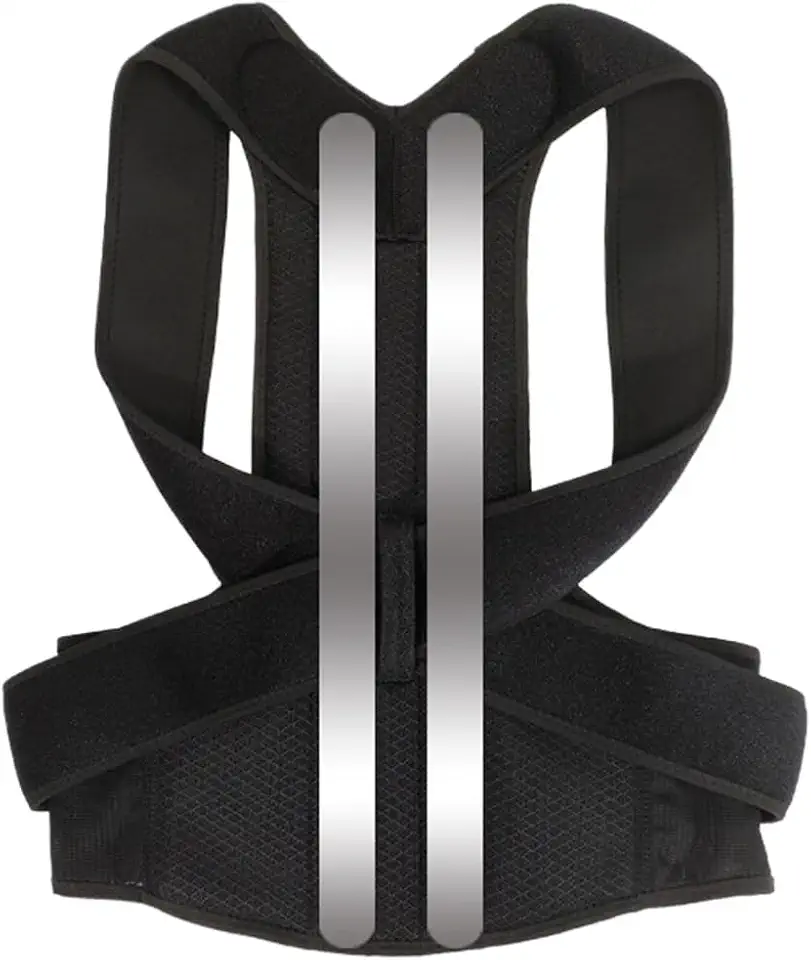 Alloy Bar Posture Corrector Shoulder Back Brace Clavicle Support ...