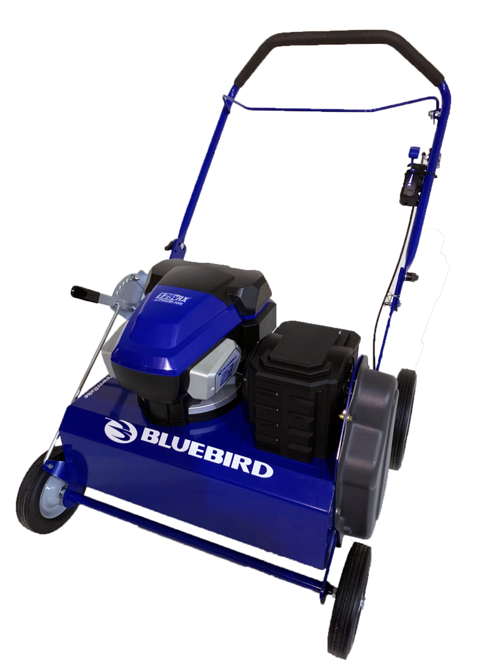 Bluebird 22 125V Power Rake Dethatcher Li Ion Wheeled Brushless Motor ...