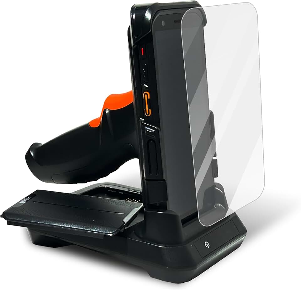 SOLUX PDA Handheld Android Barcode Scanner with Pistol Grip, Charging ...