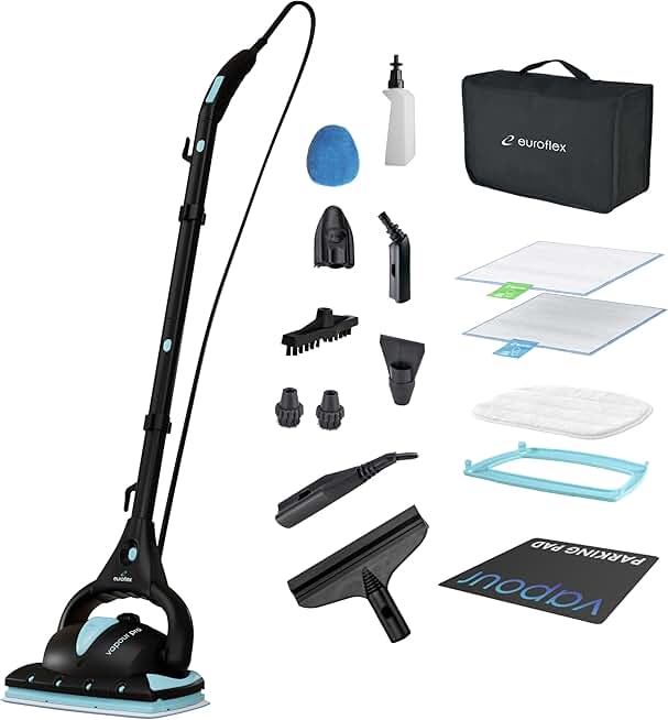 Vapour Pro M4S 18-Piece All-in-One Steam Cleaner & Mop with Ultra Dry ...