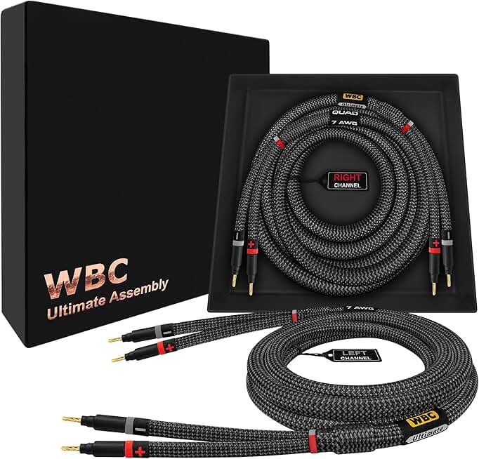 WORLDS BEST CABLES 15 Foot ULTIMATE - 7 AWG - Ultra-Pure OFC – Extra ...