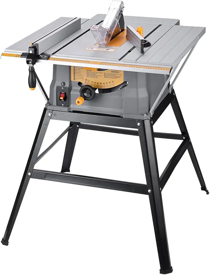Hoteche 10-Inch Table Saw 15-Amp Benchtop Jobsite Saw Powerful and ...