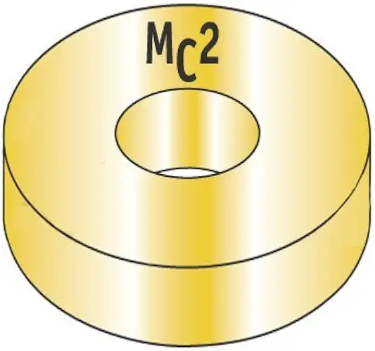 3/8" USS/Heavy Duty Thru Hard Washers/Steel/Zinc Yellow/Outer Diameter ...