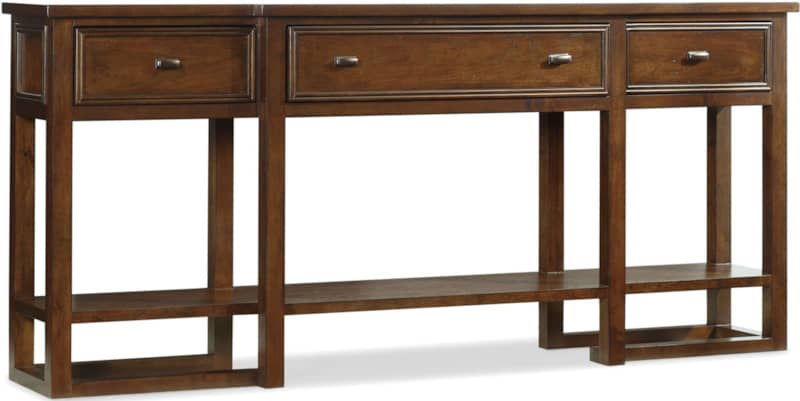 Hooker Furniture Dark Wood Living Room Lorimer Console Table - Costco ...