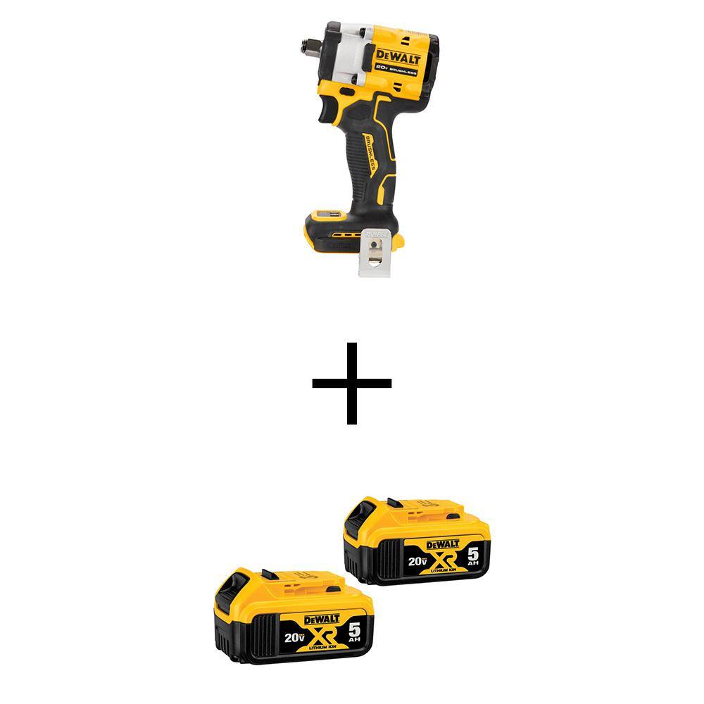 DEWALT DCF921BWCB205-2 ATOMIC 20V MAX Lithium-Ion Cordless Brushless 1/ ...