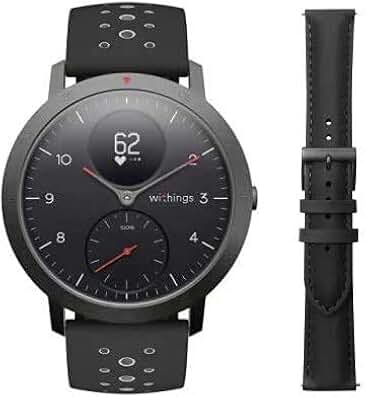 Withings Steel HR Sport - Multisport hybrid Smartwatch, connected GPS ...