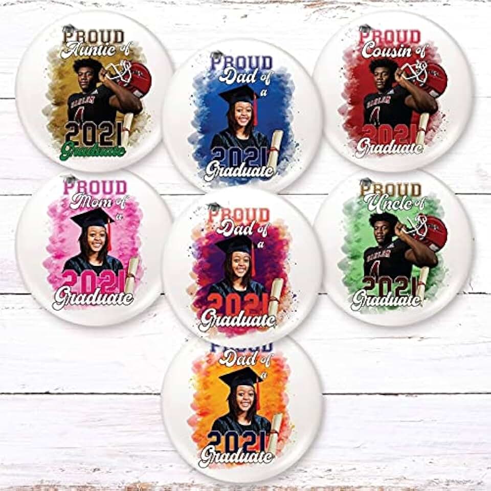 CUSTOM IMAGE Pinback Button in Graduation Theme - Character Inspired ...