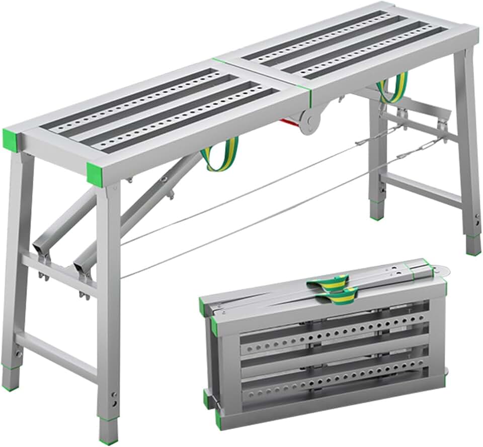 Portable Multipurpose Folding Scaffolding Work Platform Scaffold Tower ...