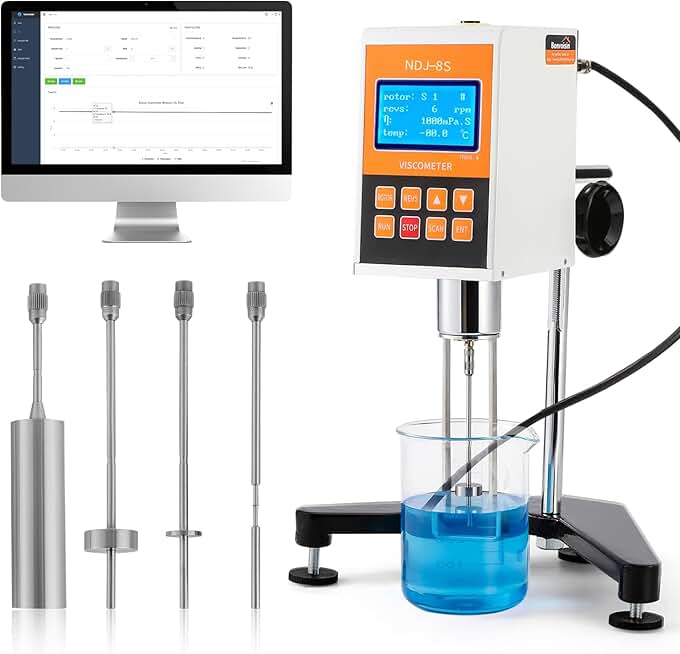 Bonvoisin Digital Rotary Viscometer 10-100,000mPa.S Digital Lab ...