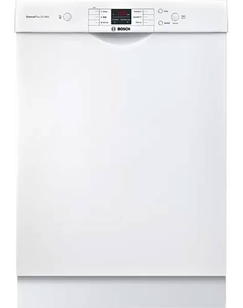 Bosch 100 Series 24 White Recessed Handle Dishwasher - Arizona Outlet