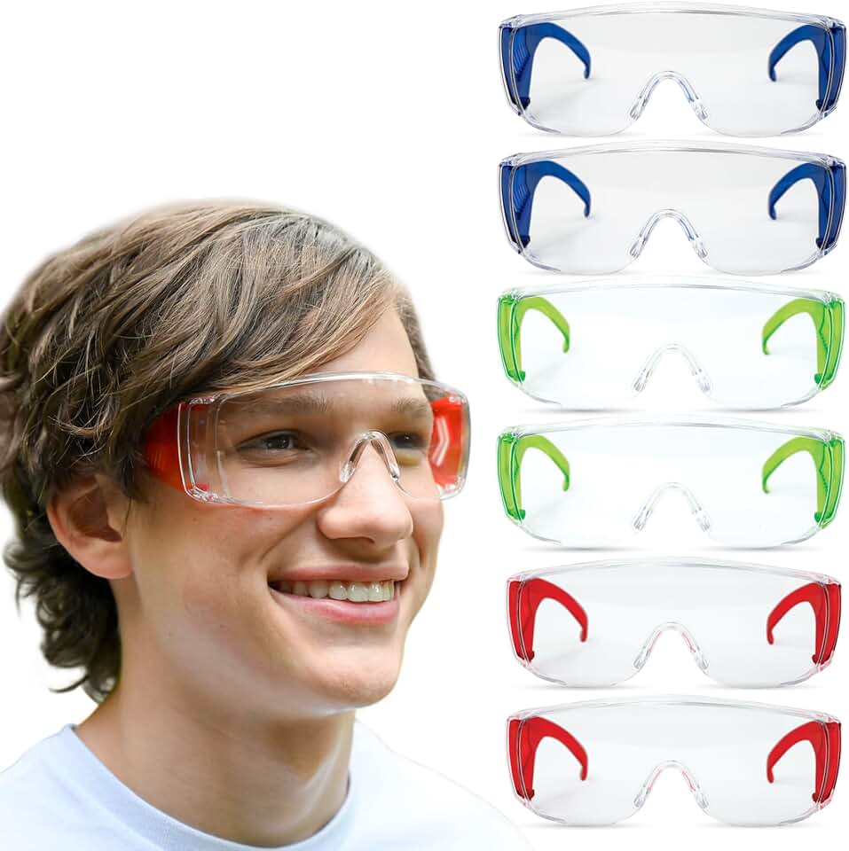 BISON LIFE Kids Safety Glasses, Bulk Kids Protective Glasses ANSI Z87.1 ...