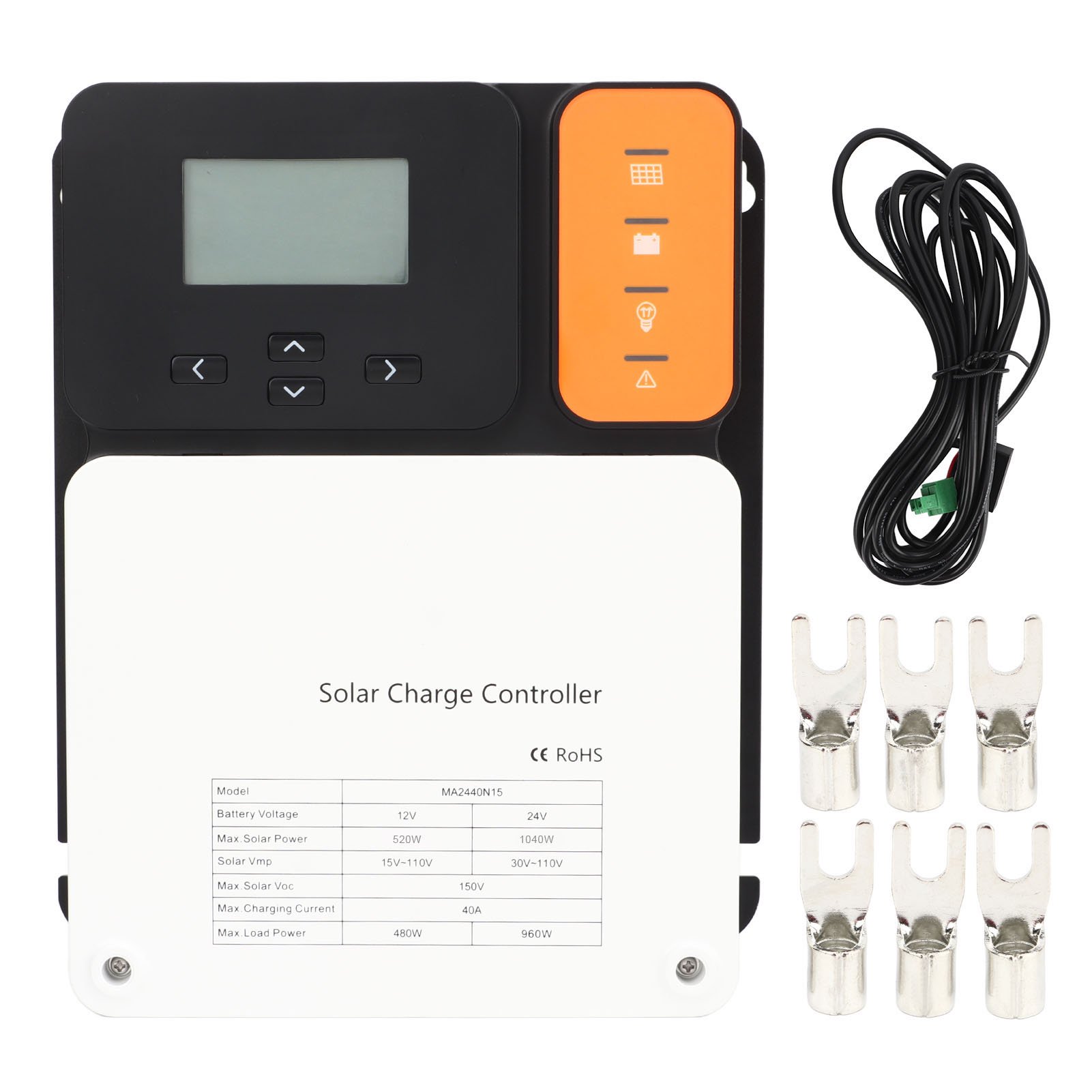 MPPT Solar Charge Controller 40A Charging Discharging Protection High ...