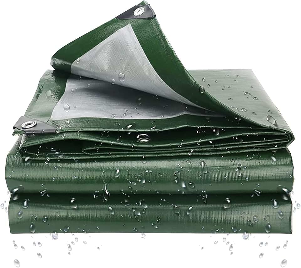 Tarps Heavy Duty Waterproof, UV Resistant Anti-Tear Outdoor Tarp Cover ...