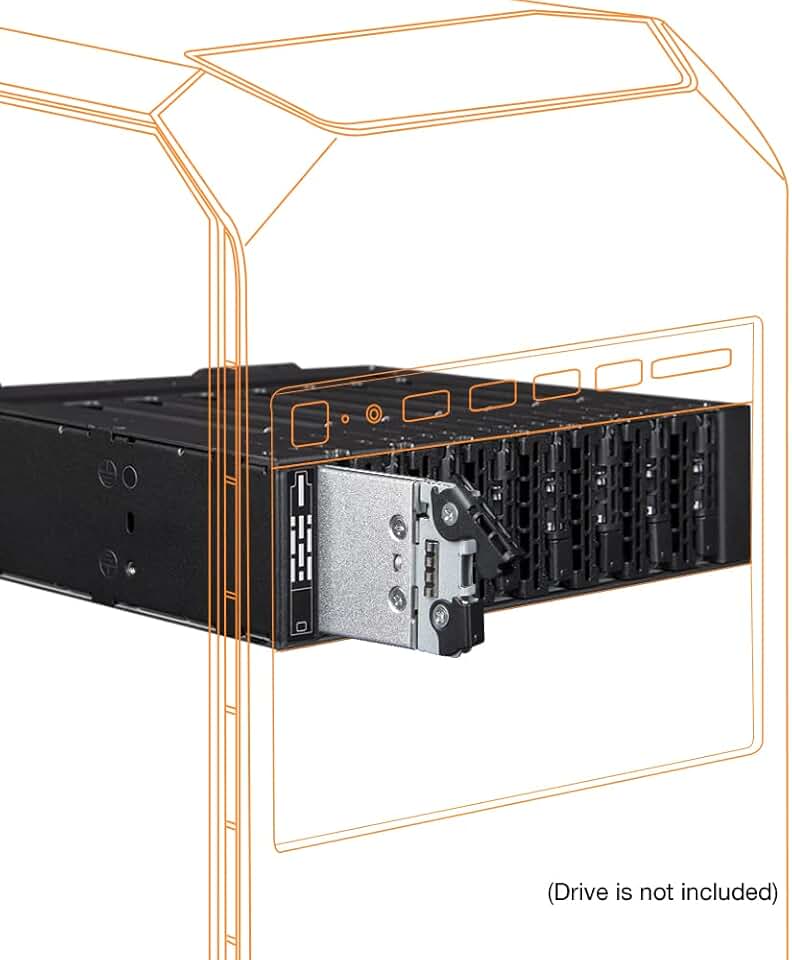 ICY DOCK 8 Bay M.2 NVMe SSD PCIe 4.0 Mobile Rack Enclosure for External ...