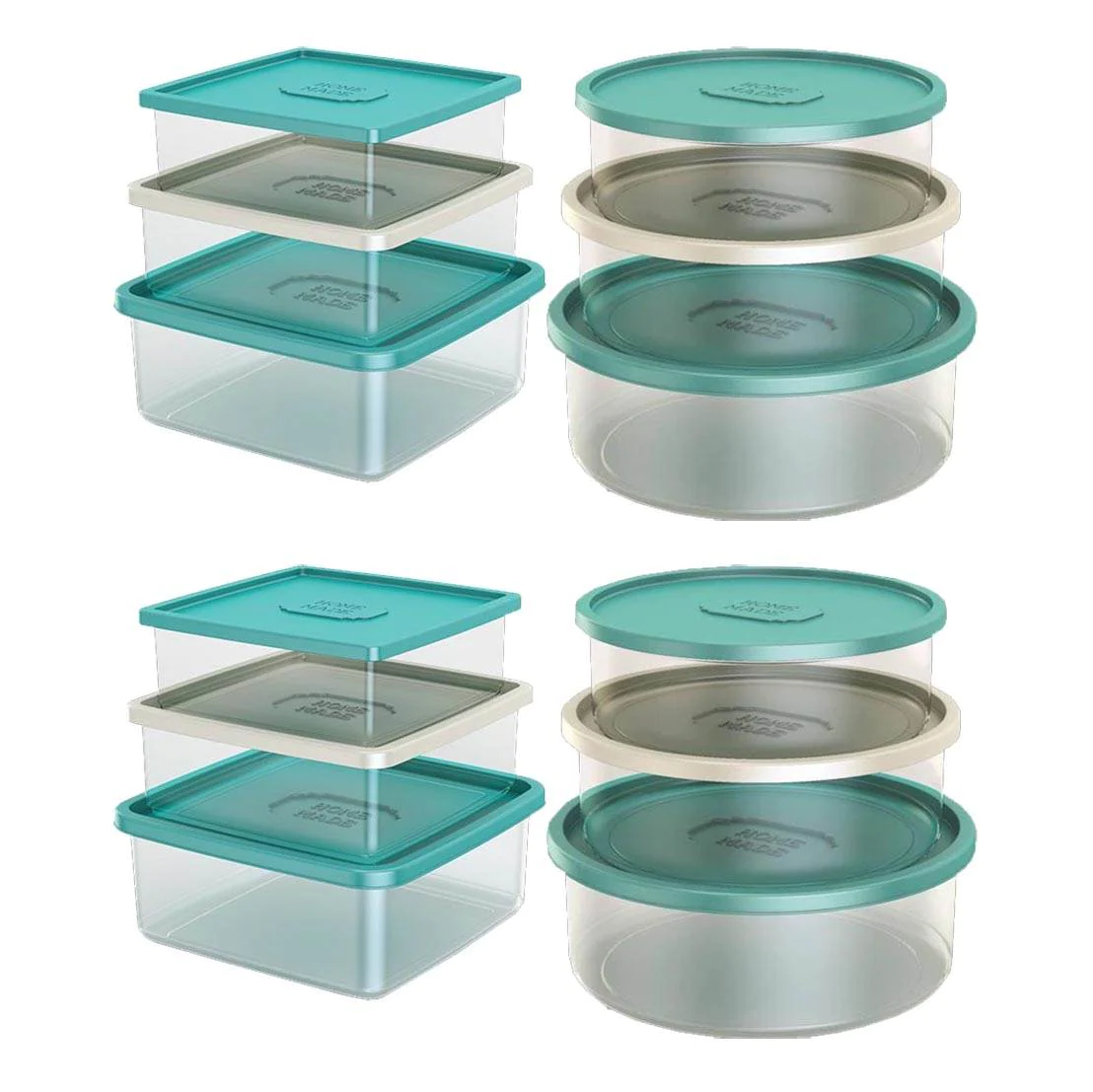 Life Story 24 Piece Nested Classic Airtight Round Square Food Storage ...