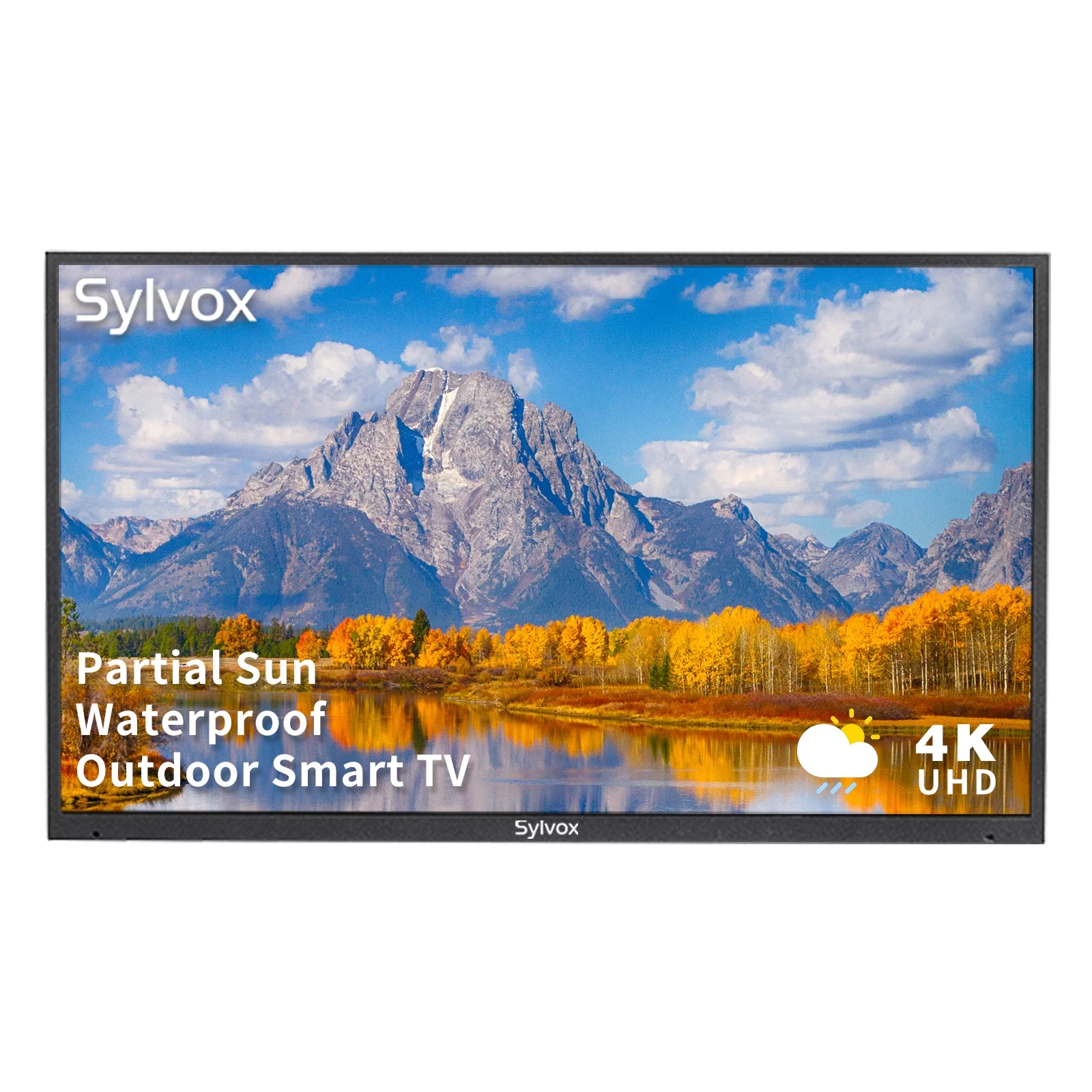 Sylvox 65 inch Outdoor TV Partial Sun 1000 Nits 4K LED Waterproof TV ...