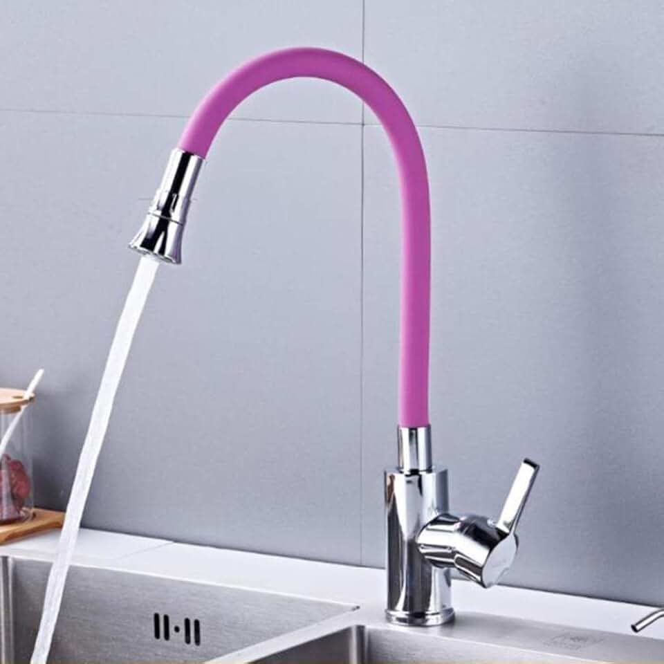 Kitchen Sink Taps, Kitchen Tap Pull Out Spray 360 Degree Rotation Spout ...