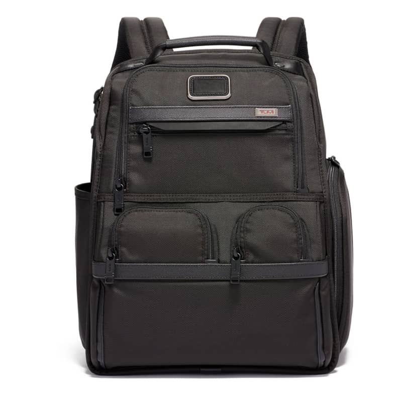 TUMI Alpha 3 Black Compact Laptop Brief Pack - Arizona Outlet