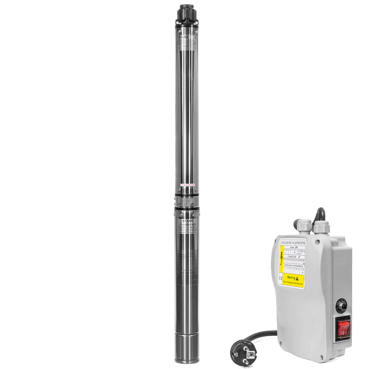 XtremepowerUS Deep Sub Well Submersible Water Pump 3HP 220V Stainless ...