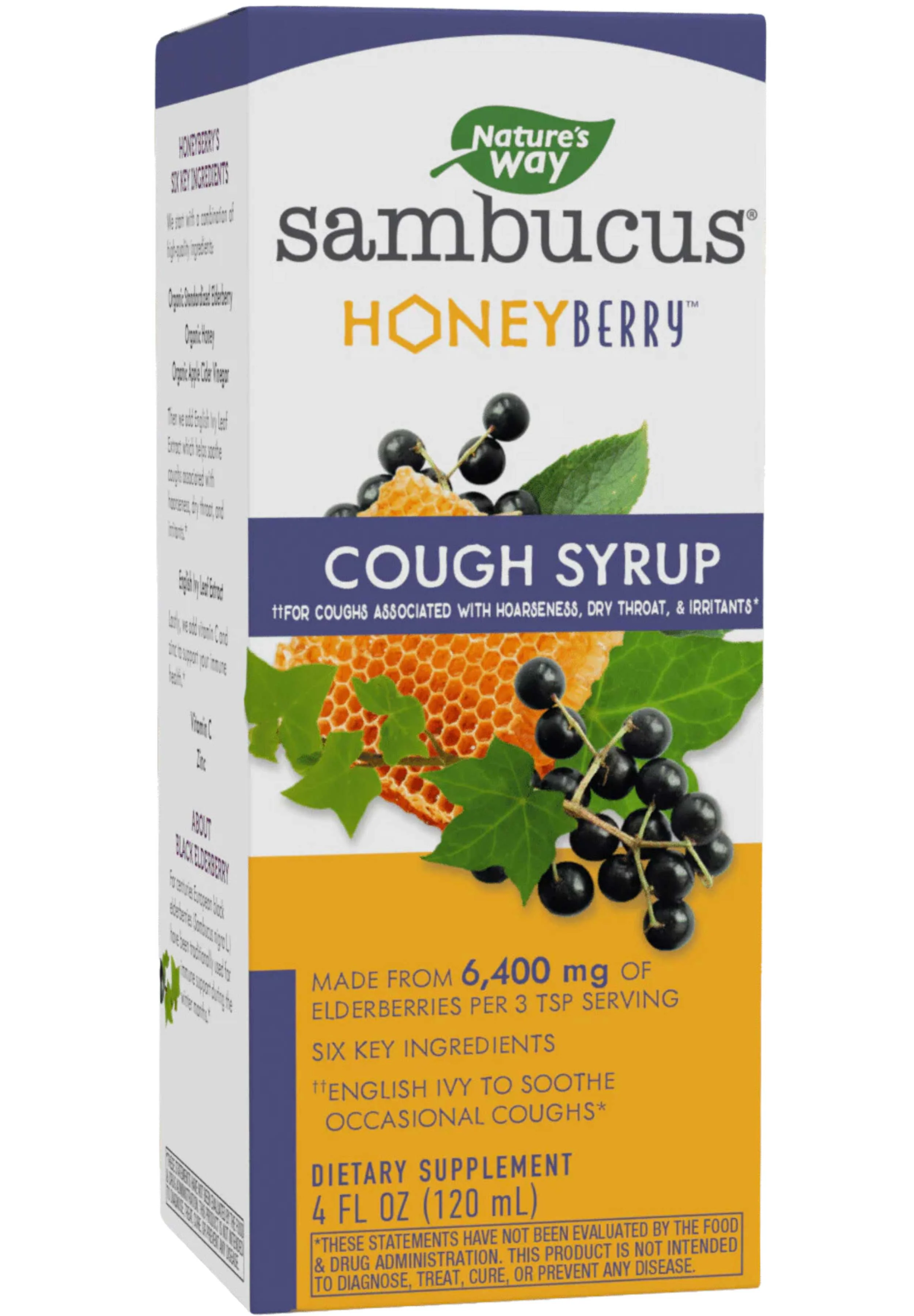 Nature's Way Sambucus HoneyBerry Cough Syrup - Arizona Outlet