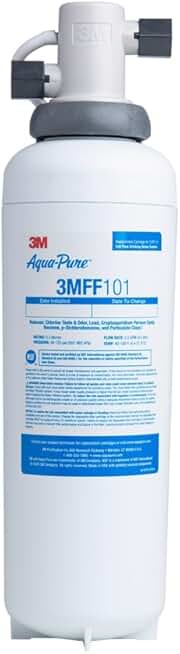 3M Aqua-Pure Under Sink Full Flow Drinking Water Filter System 3MFF100 ...