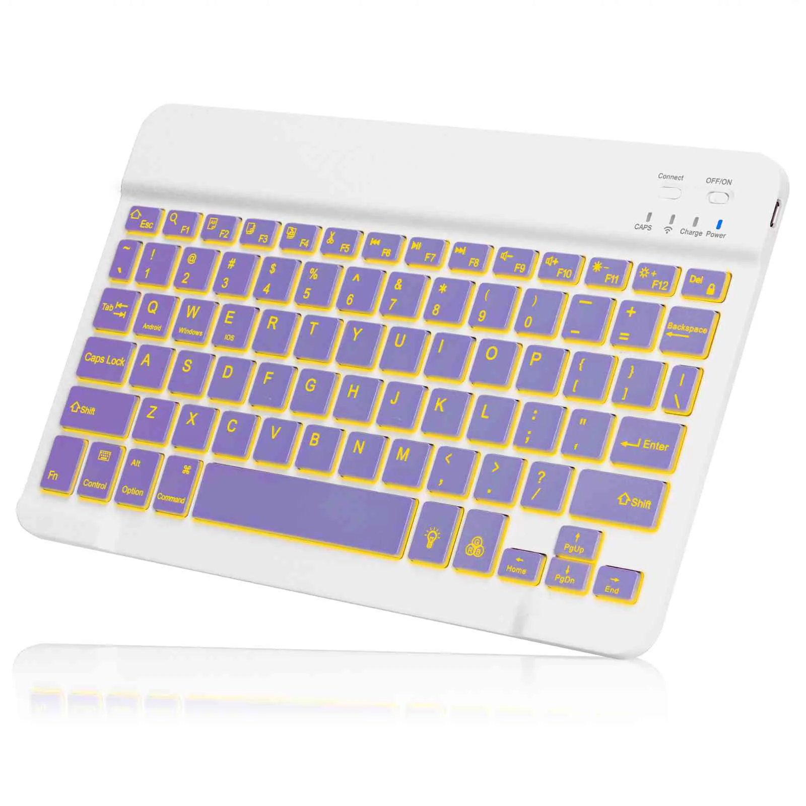 UX030 Lightweight Ergonomic Keyboard with Background RGB Light. Multi ...