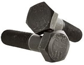M8 x 40mm Hex Cap Screw Metric Class 8.8 Plain Steel (Quantity: 1000 ...