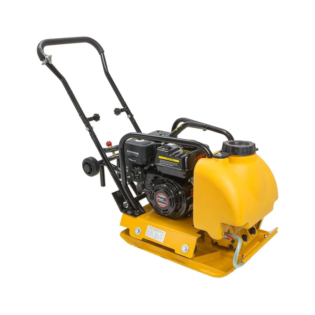 Stark USA 61006 Plate Compactor w/Water Tank Gas 6.5hp 196cc 4000lb ...