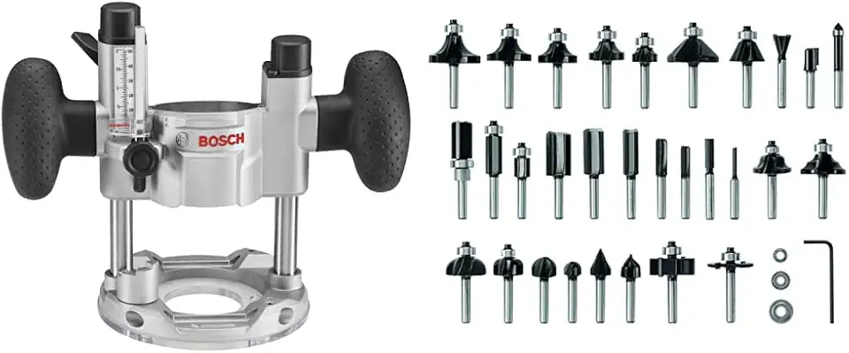 Bosch PR011 Colt Router Plunge Base for PR10E/PR20EVS Routers&BOSCH 30 ...