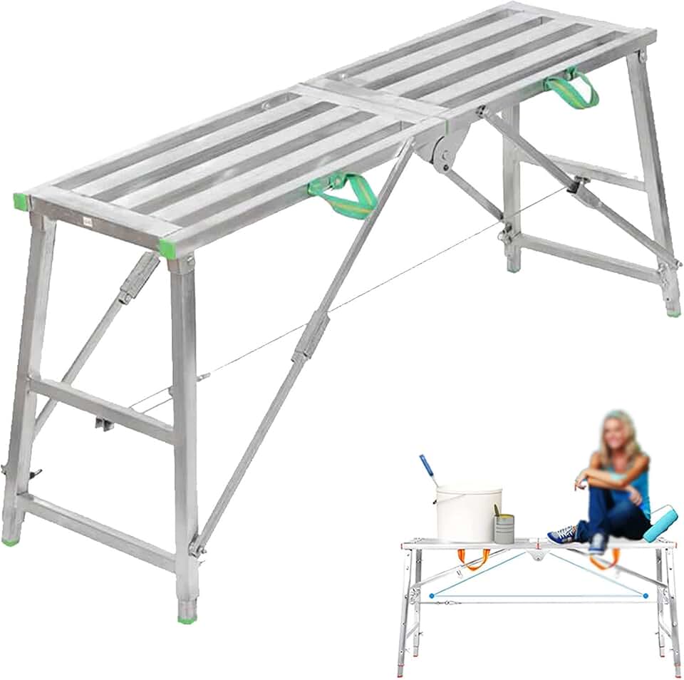 Work Platform Folding Scaffolding Equipment, Portable Galvanized Steel ...