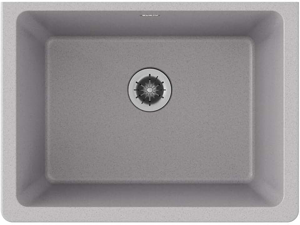 Elkay Quartz Classic ELGU251912PDGS0 Greystone Single Bowl Undermount ...