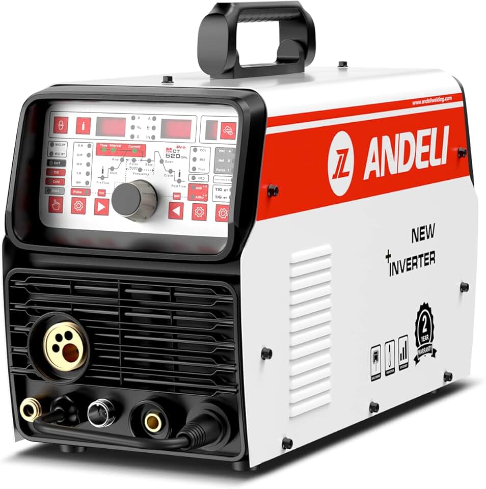 ANDELI Aluminum MIG Welding 220V MCT-520DPL Pro,MIG TIG CUT COLD & MMA ...
