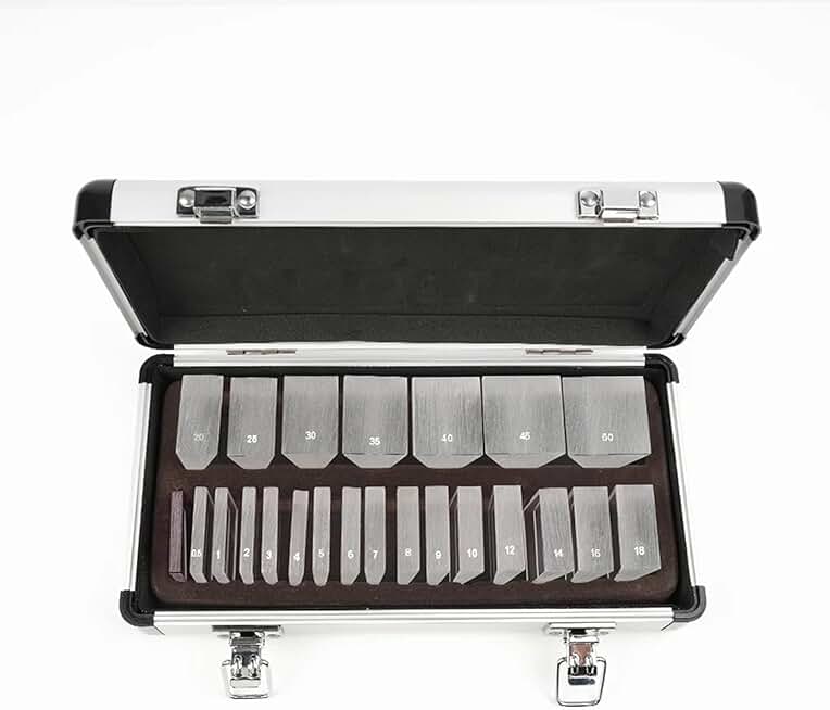 Optical Prism Bar Set 22 Piece Set & 1 Red Filter Lens Ophthalmic Eye ...