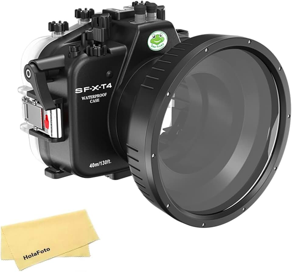 Seafrogs Underwater Housing for Fujifilm X-T4 [40M/130FT] Waterproof Scuba Diving Case for Fuji ...