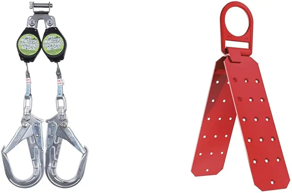 Peakworks 6 ft Dual Self Retracting Lifeline Fall Protection Kit with ...