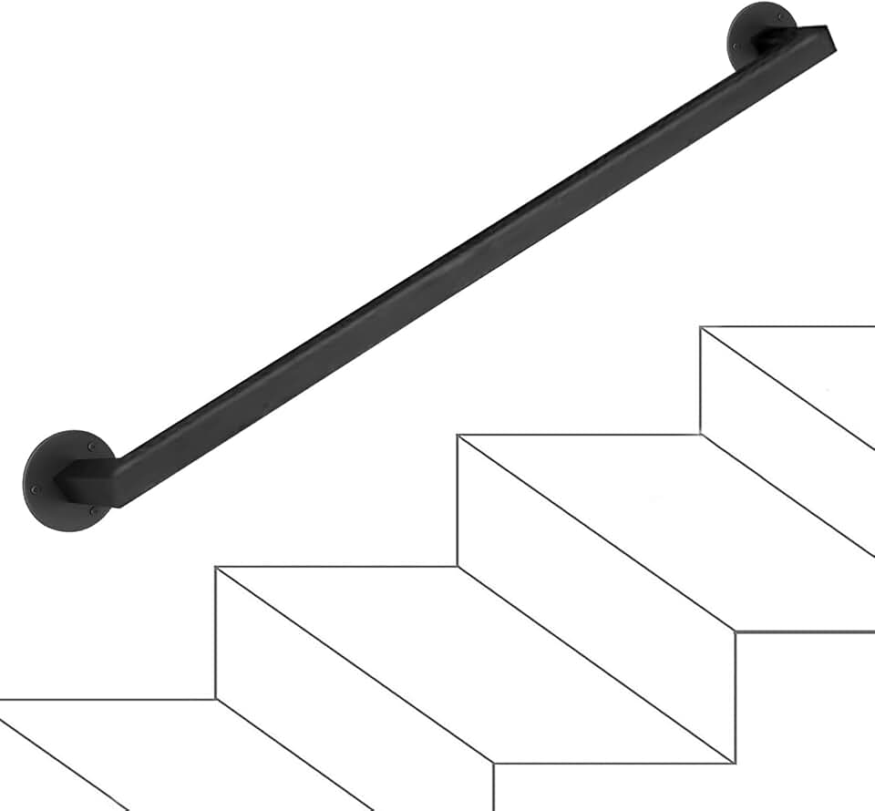 Stairs Banister Railing, External Outside Metal Wrought Iron Handrails ...